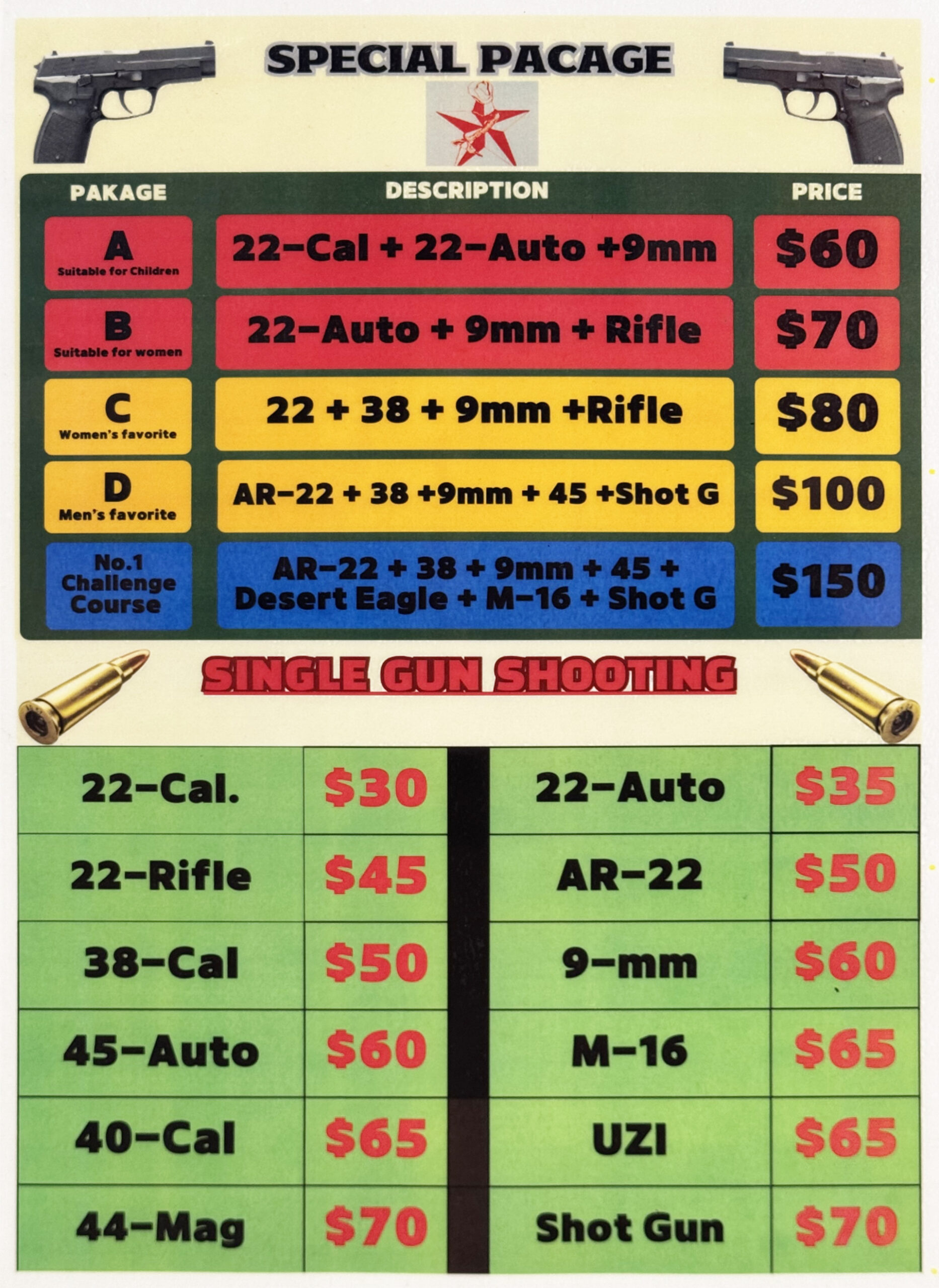 スターガンクラブ - グアム射撃ガイド - グアムのすべての射撃場とツアーを紹介